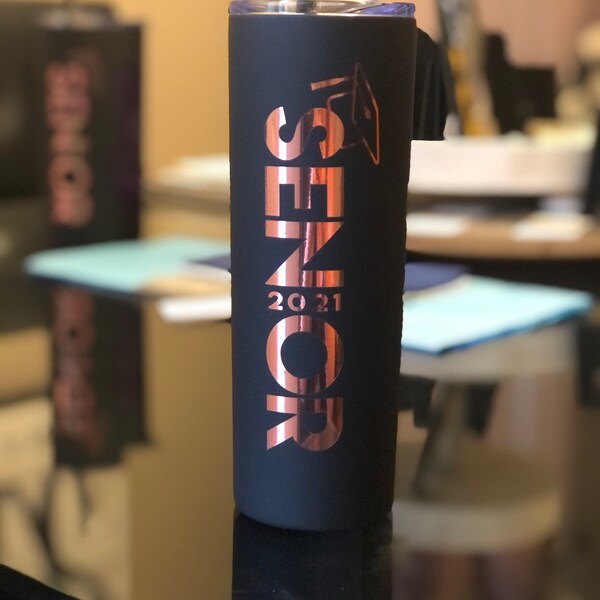 SENIOR 20oz Tumbler - Graduation Gift - Graduate - Class of - Custom ...