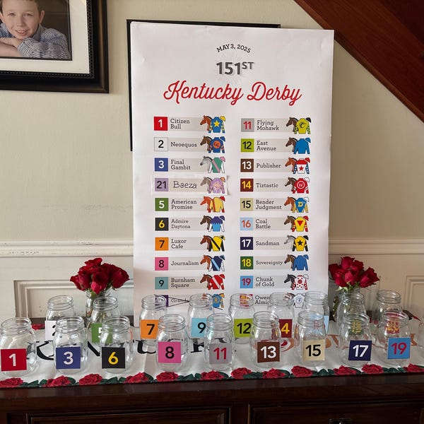 Jockey Silks Banner, Kentucky Derby Party, Party Decor, Instant ...