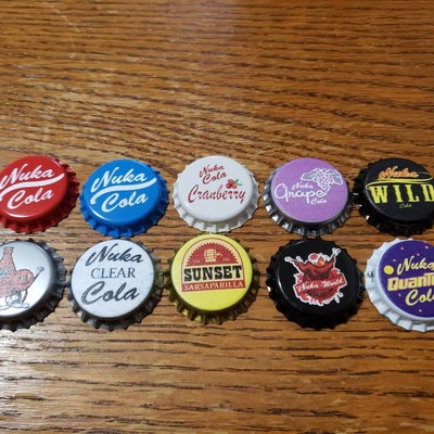 10 Fallout Unofficial Bottle Caps or Fridge Magnets in Weathered/clean ...