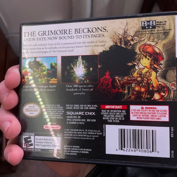 NDS Any Custom Box With Cover for Ds Games, DS Repro Print Inset ...