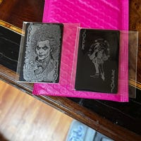 Metal Skip Cancel Undo Cards Matte Black Anodized Aluminum Laser ...