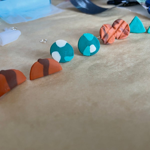 DIY Polymer Clay Earring Kit, Make Your Own Earrings Craft Kit ...