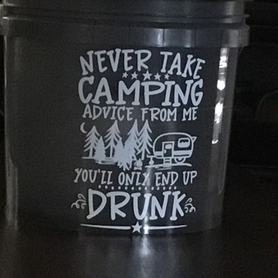 Crazy Camper TT Large Camper Decal RV Slide Out Decal Yeti Cooler Decal ...