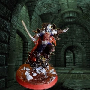 Tiefling Armed Rogue 28mm 3D Printed Miniatures D&D Dnd | Etsy