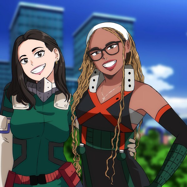 Fully Custom Anime Portrait , Couple Anime Portrait, Family Anime ...