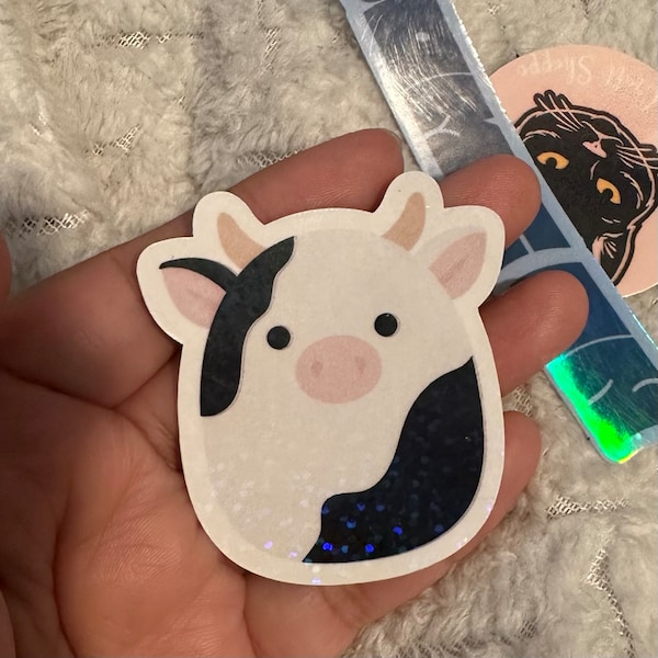 Cute Sad Duck Holographic Vinyl Sticker - Etsy