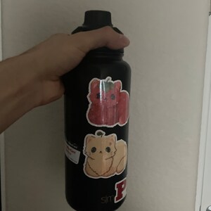 Strawberry Cat Sticker Strawberry Loaf Holographic Sticker Cute Cat ...