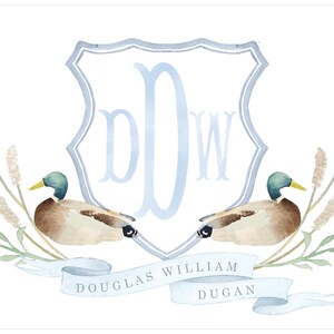 Mallard Duck Wall Art, Duck Wall Art, Monogram Wall Art, Mallard Duck ...