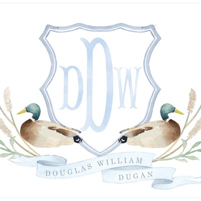 Mallard Duck Wall Art, Duck Wall Art, Monogram Wall Art, Mallard Duck ...