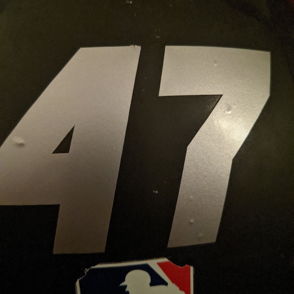 2" Custom Helmet Number Stickers | Personalized # Vinyl Decal | Dirt ...