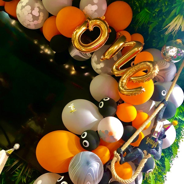 Custom Script Balloon Banner | Foil Letter Balloon Garland, Party Decor ...