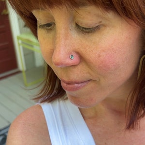 Twinkle Twinkle Little Bat Nose Stud in Sterling Silver / - Etsy