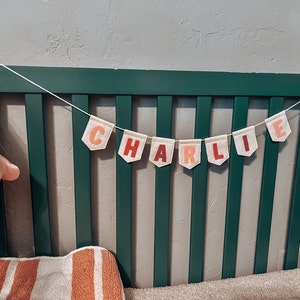 Felt Banner small With Custom Lettering Personalized Flag - Etsy
