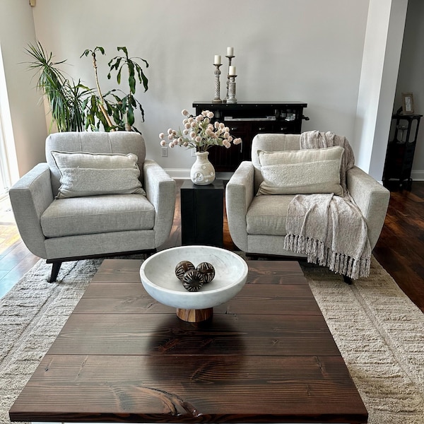 Modern Split Panel Dining Table - Etsy