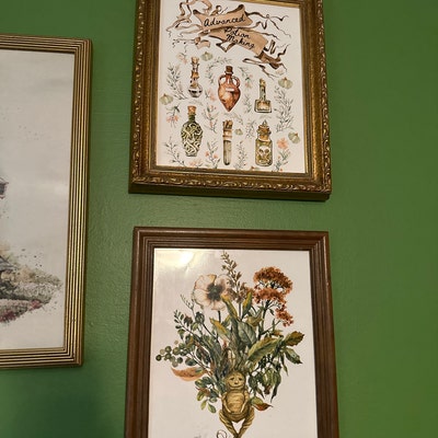 Advanced Potion Making Chart Magic Botanical Watercolor Printable Wall ...