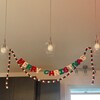 Merry and Bright Garland/ Christmas Garland/ Felt Ball Garland/ Holiday ...