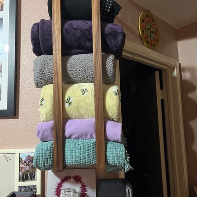 Blanket Floating Wall Rack Display // FREE SHIPPING // Modern ...