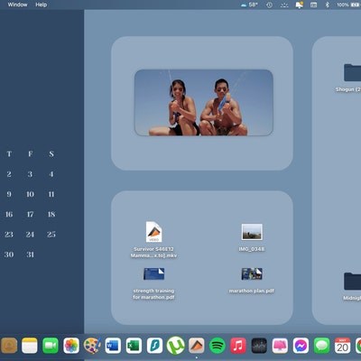 Desktop Icons, Mac Folder Icons, Ocean Sky Blue Wallpaper Desktop ...