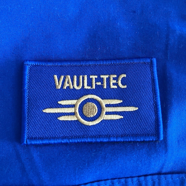 Vault-tec Fallout Insipried Patch Cosplay 3"x2" Inches Hook and Loop ...