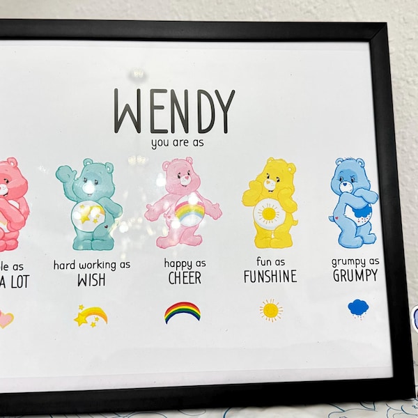Custom Character Name Art Gift Idea Printable - Other Theme Options - Etsy