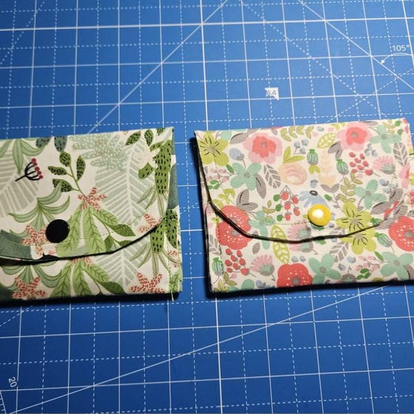 Mini Card Wallet Sewing Pattern | Card Holder Pattern | Three Pocket ...
