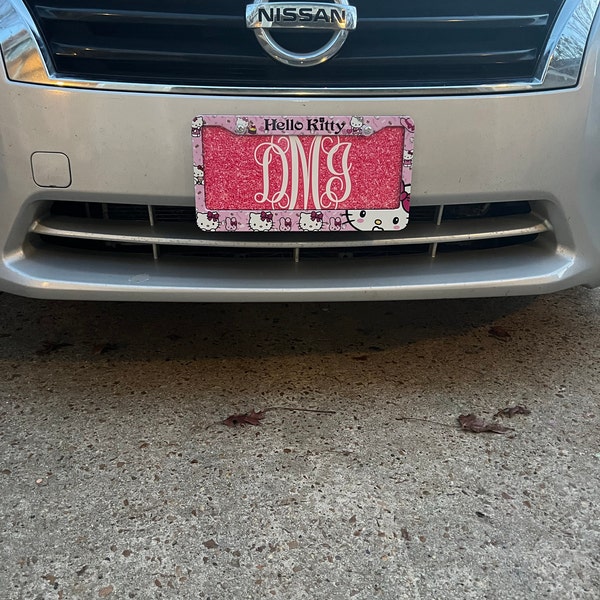 Hot Pink Glitter (effect) Personalized License Plate and Accessories ...