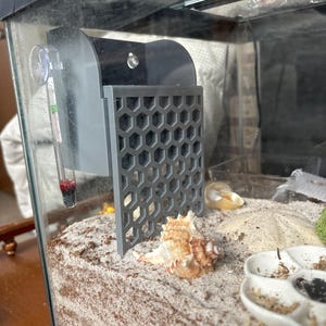 Aquarium Corner Cave Fish Tank Decoration, Axolotl Hide Underground ...