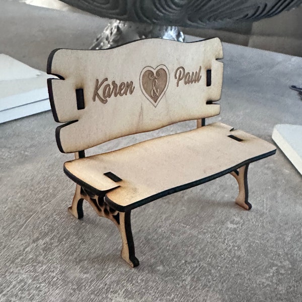 Memorial Bench and Memory Chair Svg Laser Cut Files V2 - Rustic Garden ...