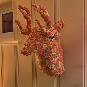 Sewing Pattern PDF, Wall Mounted Deer Head Sewing Pattern PDF, Made in ...