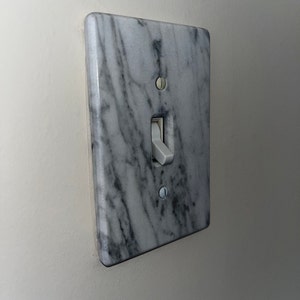 LILAC Marble Switch Plate Light Switch Plate Single Toggle - Etsy