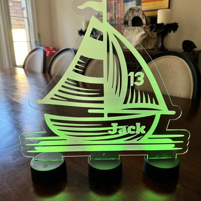 Led Centerpiece, Custom Led Light, Led Acrylic Sign, Night Light, Led ...