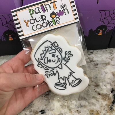 4 Halloween PYO Cookie Treat Bag Topper Printable Treat - Etsy