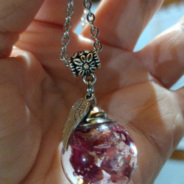 2 Sets of DIY Glass Ball Pendant,20mm Glass Ball With Screw Cap.clear ...