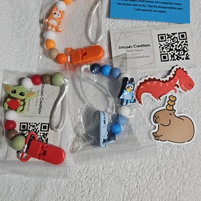 Mushroom Pacifier Clip - Etsy