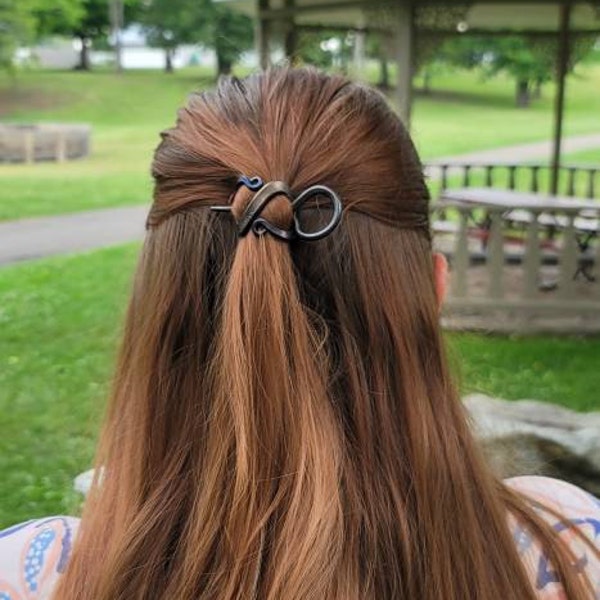 High Quality Hair Barrette, Hand Forged by Blacksmith. Hair Pin / Hair ...