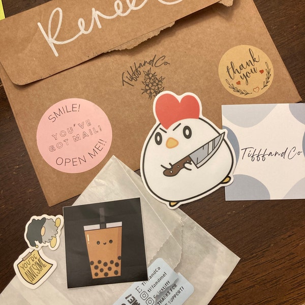 Chicken With a Knife Sticker - Etsy