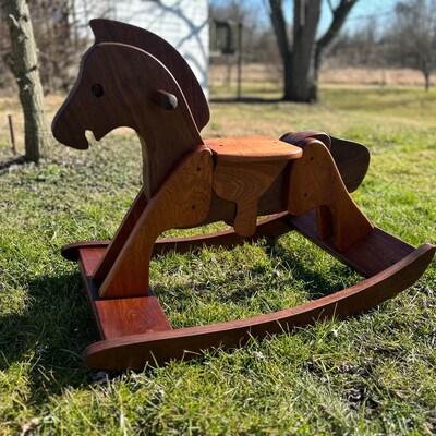 Antique 1890 Rocking Horse Wood Toy Plans & Patterns PDF - Etsy