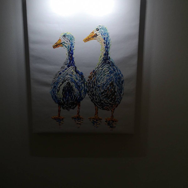 Bear Vs Bull 55" Oil Painting on Canvas, Thick Oil Paint Layers, Bull ...