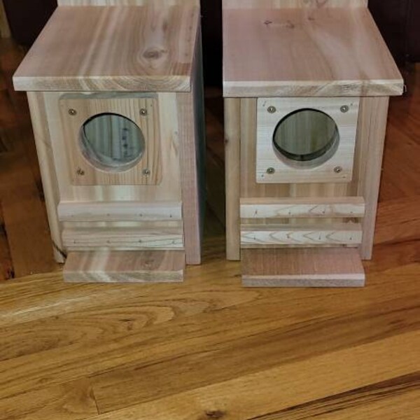 Squirrel Box, House, Cedar Nesting Box, Large Squirrel House, Squirrel ...