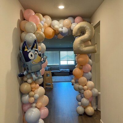 White Sand Number Balloon, Cream Number 2 Balloon, Two Groovy Birthday ...