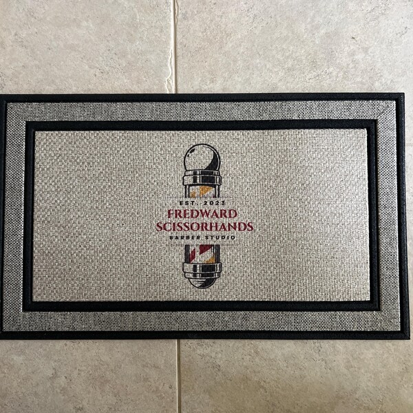 Custom Business Logo Door Mat Your Text Here Personalized Doormat ...