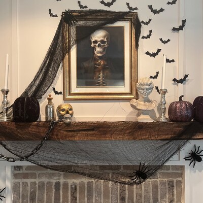 Renaissance Skeleton Painting, Vintage Poster, Art Poster Print, Dark ...