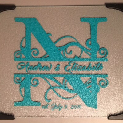 Flourished Split Monogram U - Etsy