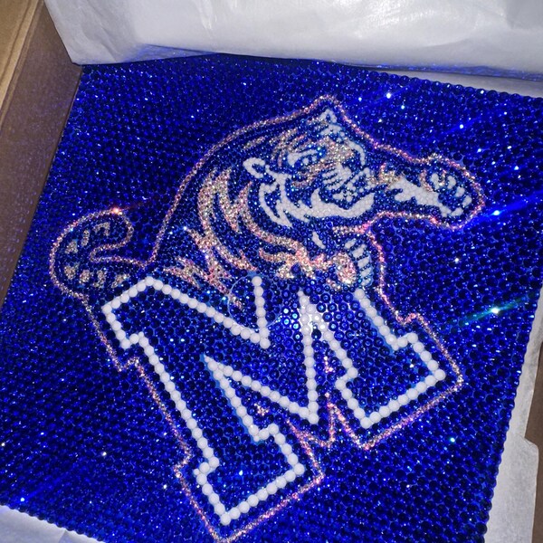 Rhinestone Graduation Cap, Bling Grad Cap, Bedazzled Grad Cap, College ...