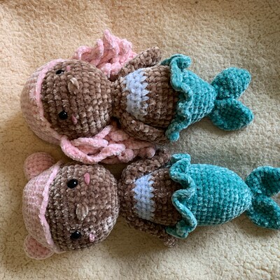The Original Merbabies Amigurumi Pattern, Crochet Merbaby Plushie ...
