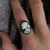Skeleton Lady Cameo Ring - Etsy
