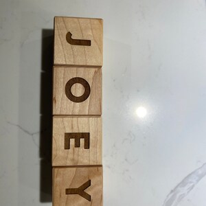 Custom Name Wooden Blocks handmade Personalized Blocks on - Etsy
