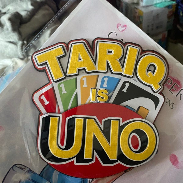 1st Birthday Uno Cake Topper Uno Birthday Theme First Birthday Cake ...