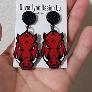 Custom Team Acrylic Seed Bead Earrings Game Day Earrings Go - Etsy