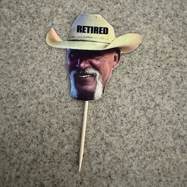 Personalized Face Cupcake Toppers, Retirement Photo Cupcake Toppers ...